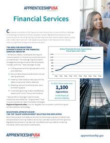 Financial Services | Apprenticeship.gov
